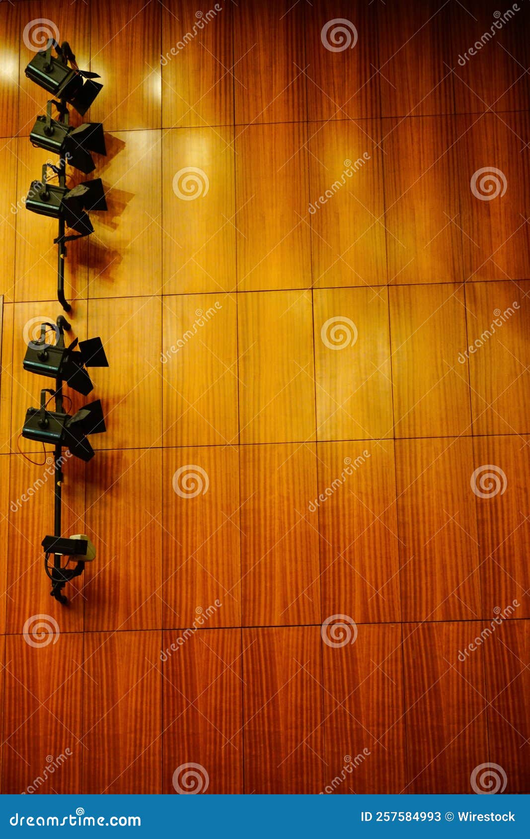 Stage Spotlights at the Theatre Stock Image - Image of shine ...