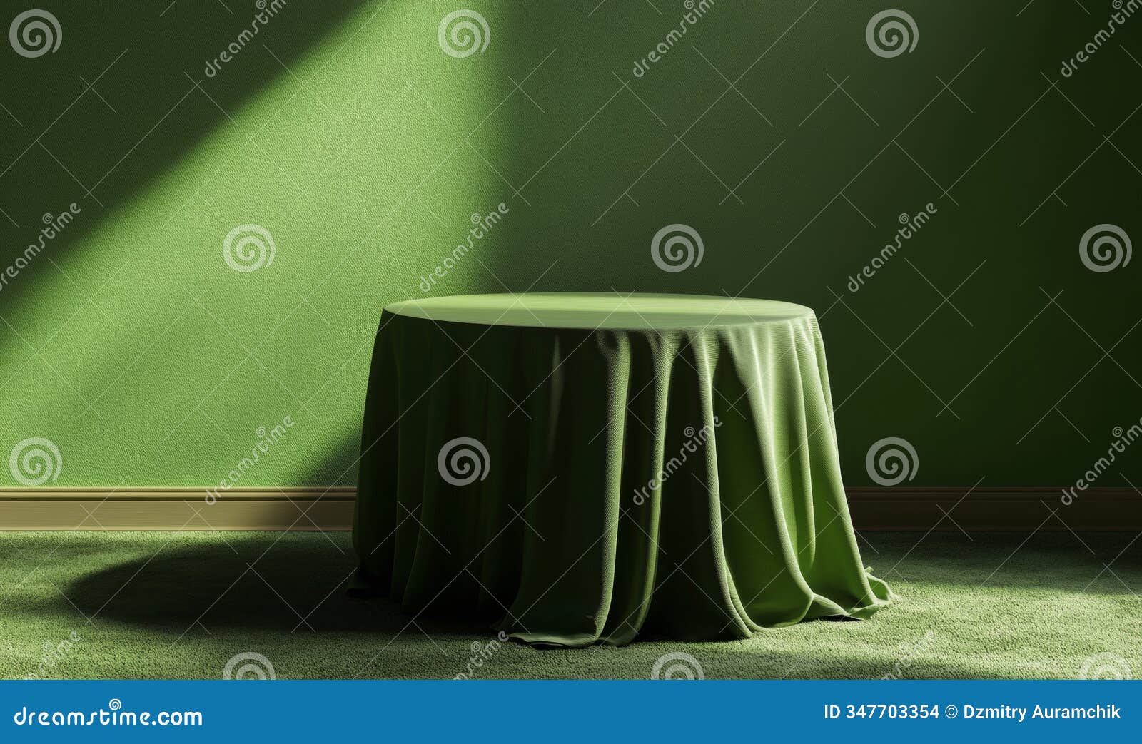 A Stage Studio Featuring Silk Draped Over Objects for Product Placement ...