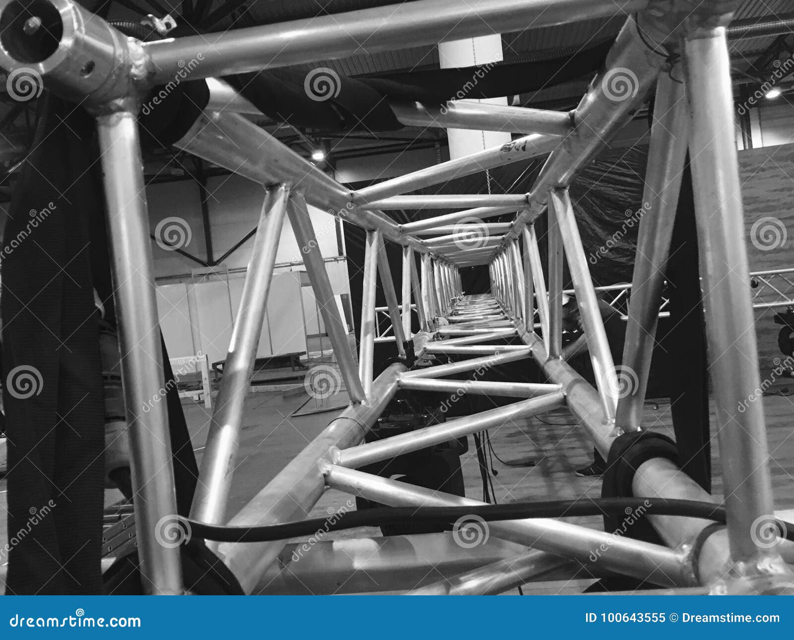 Stage truss stock image. Image of black, events, grey - 100643555