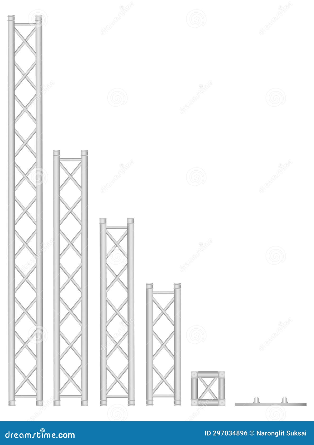 Stage Truss Frame,Speaker Cabinet Hanging Truss Stock Vector ...