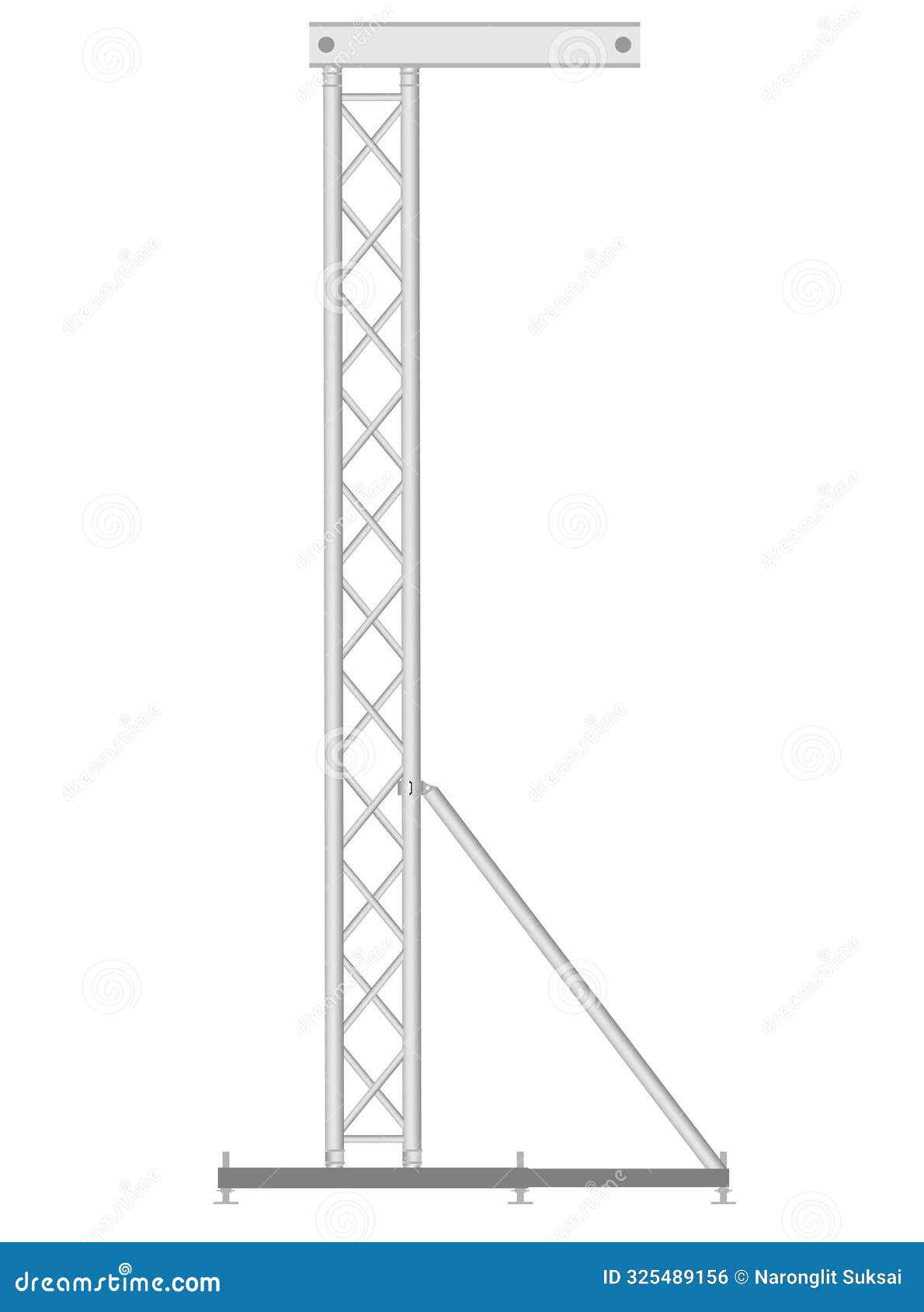 Stage Truss Frame,Speaker Cabinet Hanging Truss Stock Illustration ...