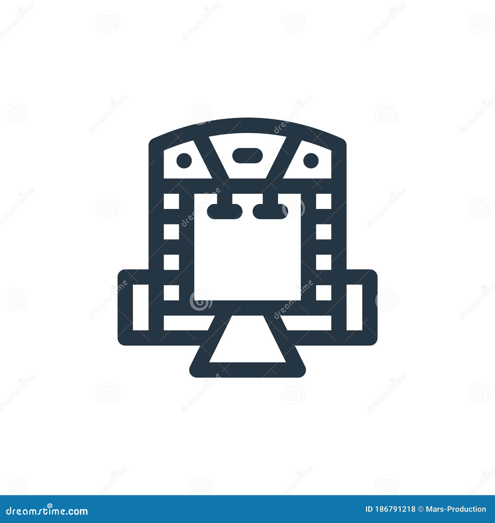 Stage Vector Icon. Stage Editable Stroke. Stage Linear Symbol for Use ...