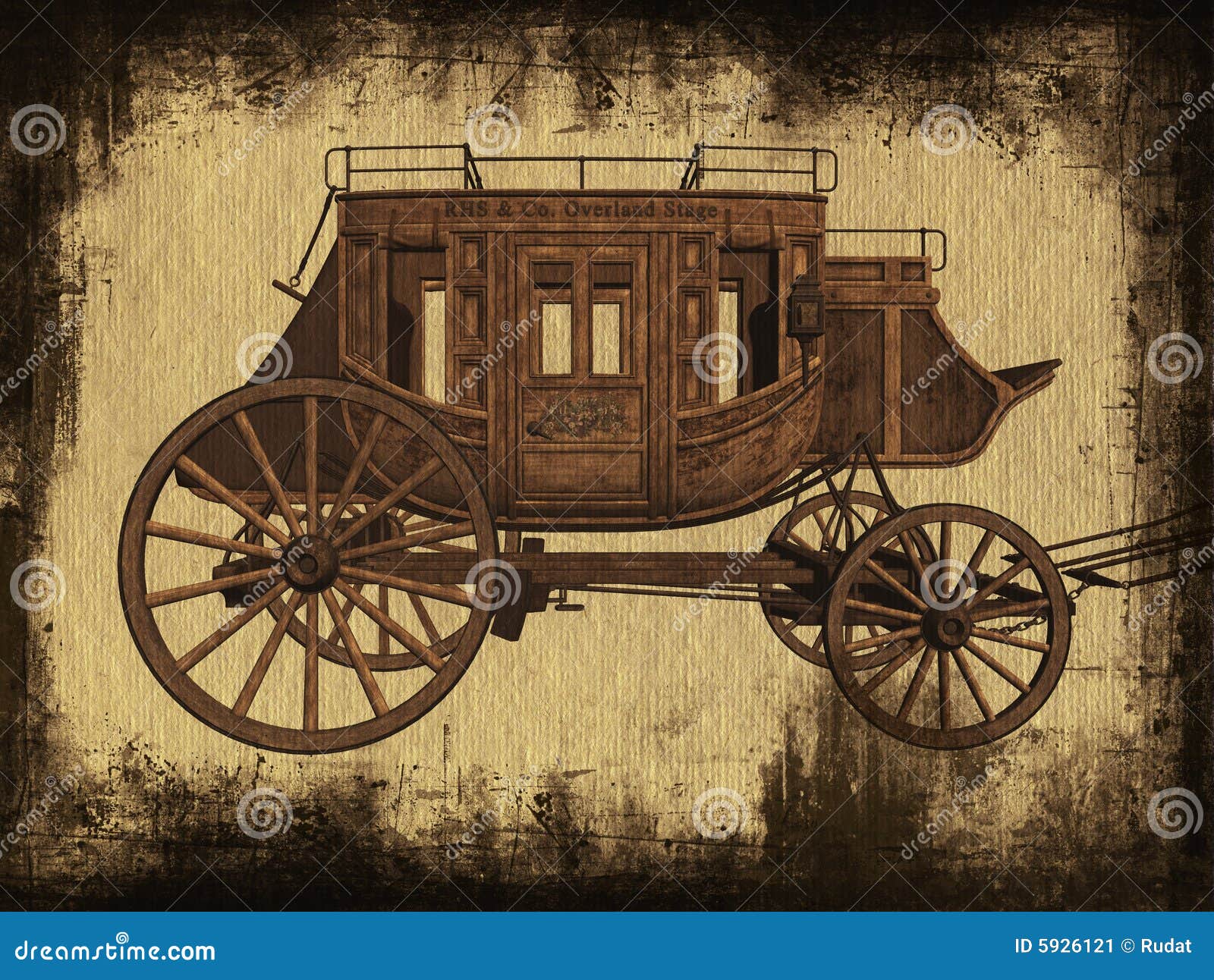 Stagecoach stock illustration. Illustration of decorative - 5926121