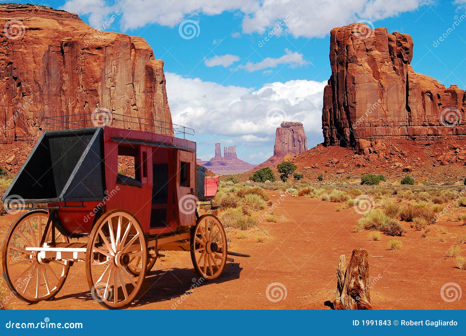 Stagecoach West stock image. Image of scenic, valley, utah - 1991843