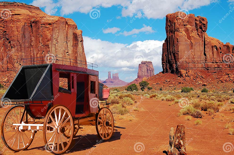 Stagecoach West stock image. Image of scenic, valley, utah - 1991843