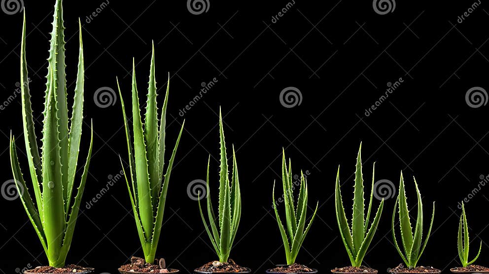 Stages Aloe Vera Isolated Stock Illustration Illustration Of Plants 324980739