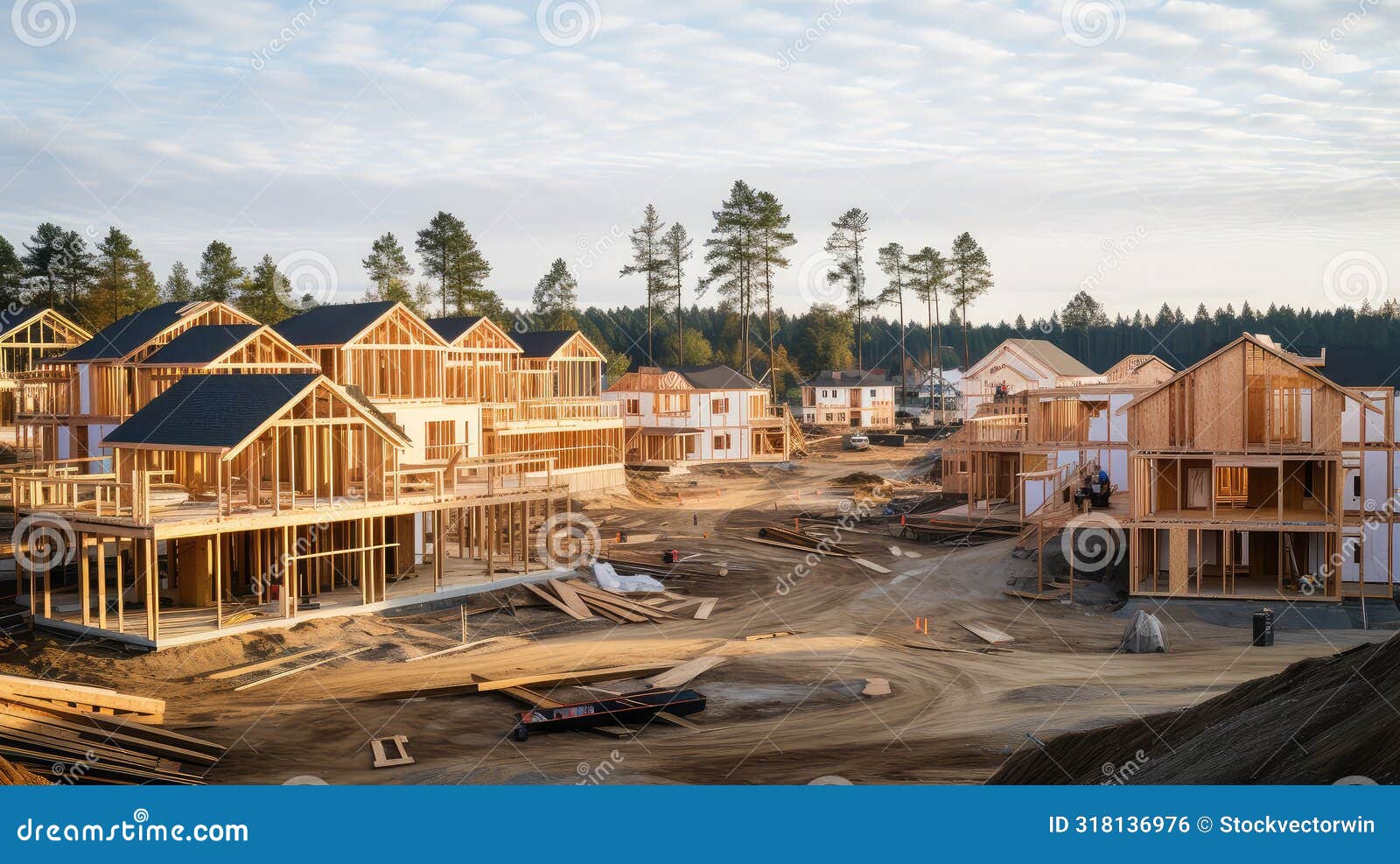 Stages Development Timber Frame Stock Illustration - Illustration of ...