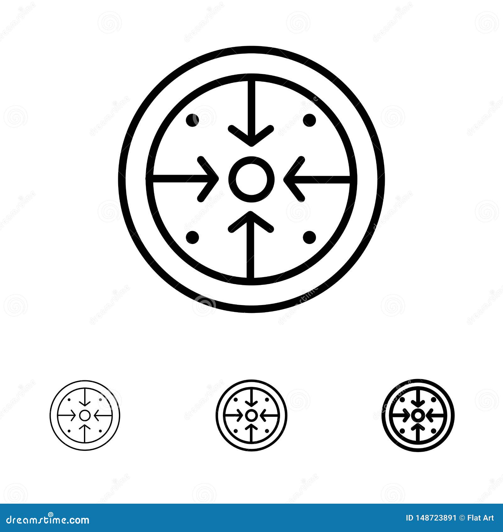 Stages, Goals, Implementation, Operation, Process Solid Icon ...