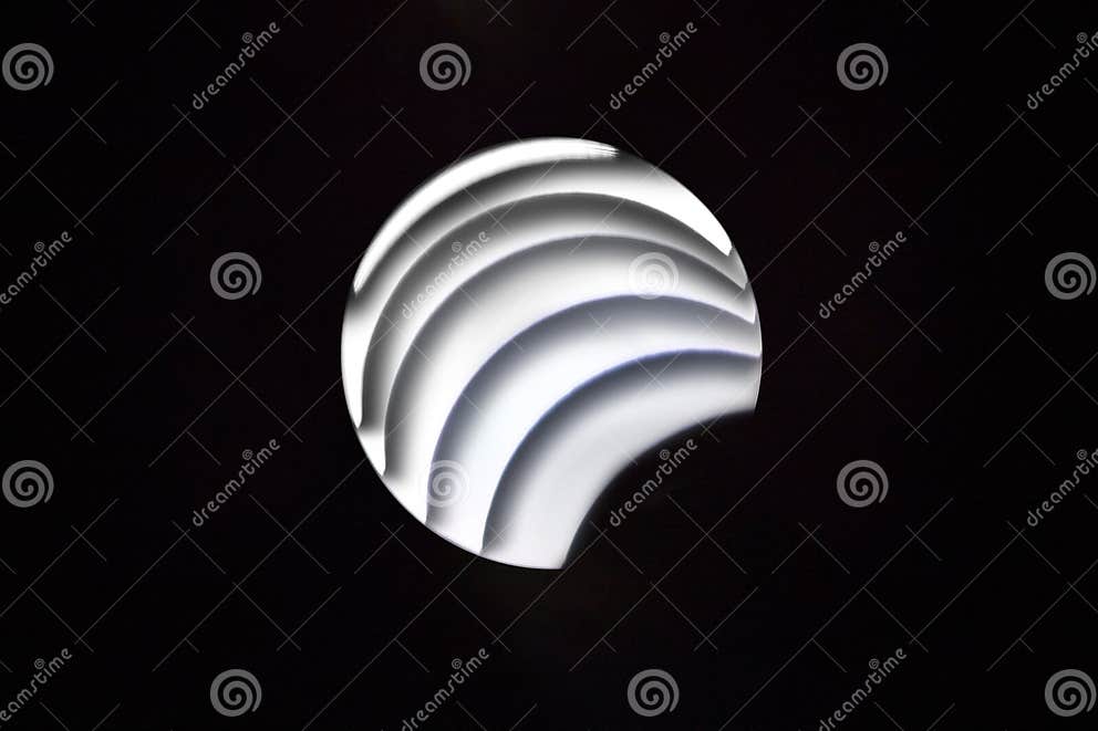 Stages of Partial Eclipse Luminous Abstract Curves with Dynamic Motion ...