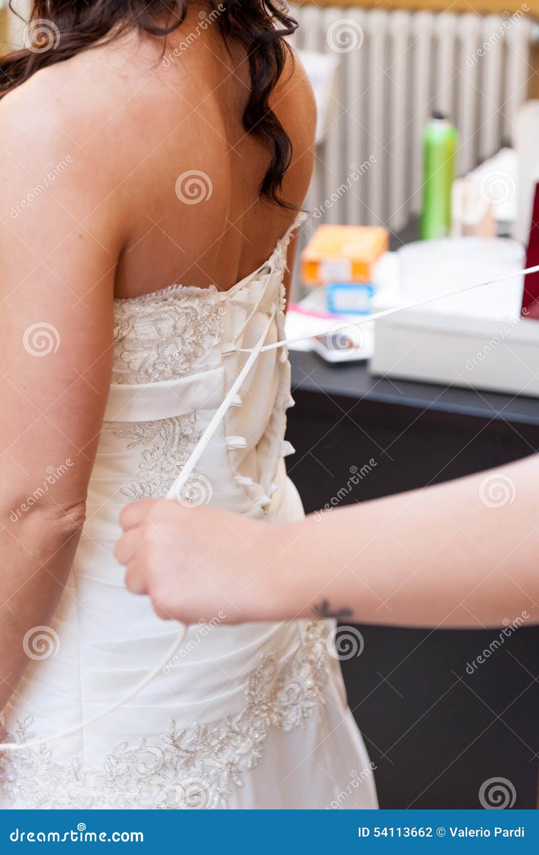 Stages of the Preparation of a Bride Stock Photo - Image of bride ...