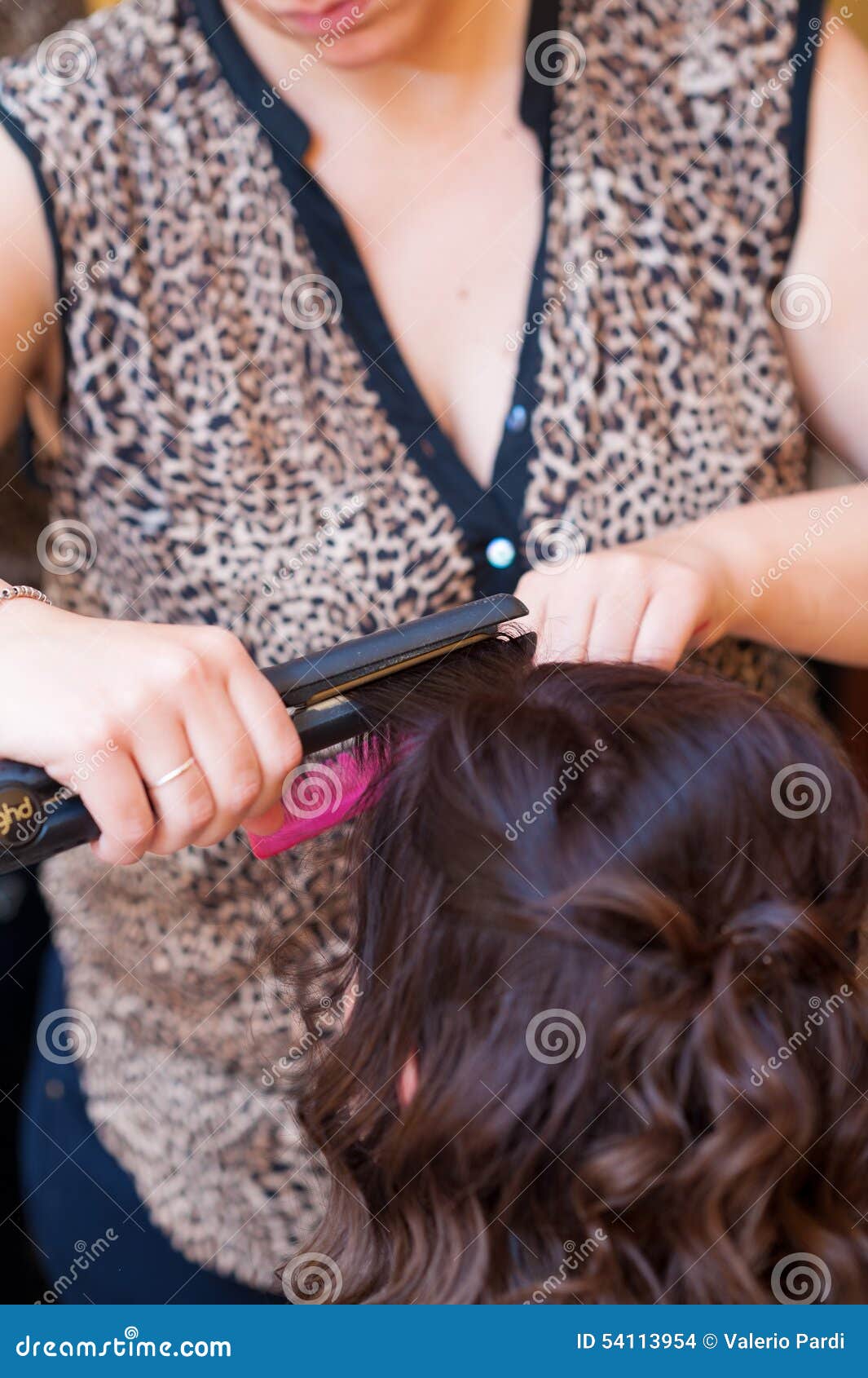 Stages of the Preparation of a Bride Stock Photo - Image of dress ...