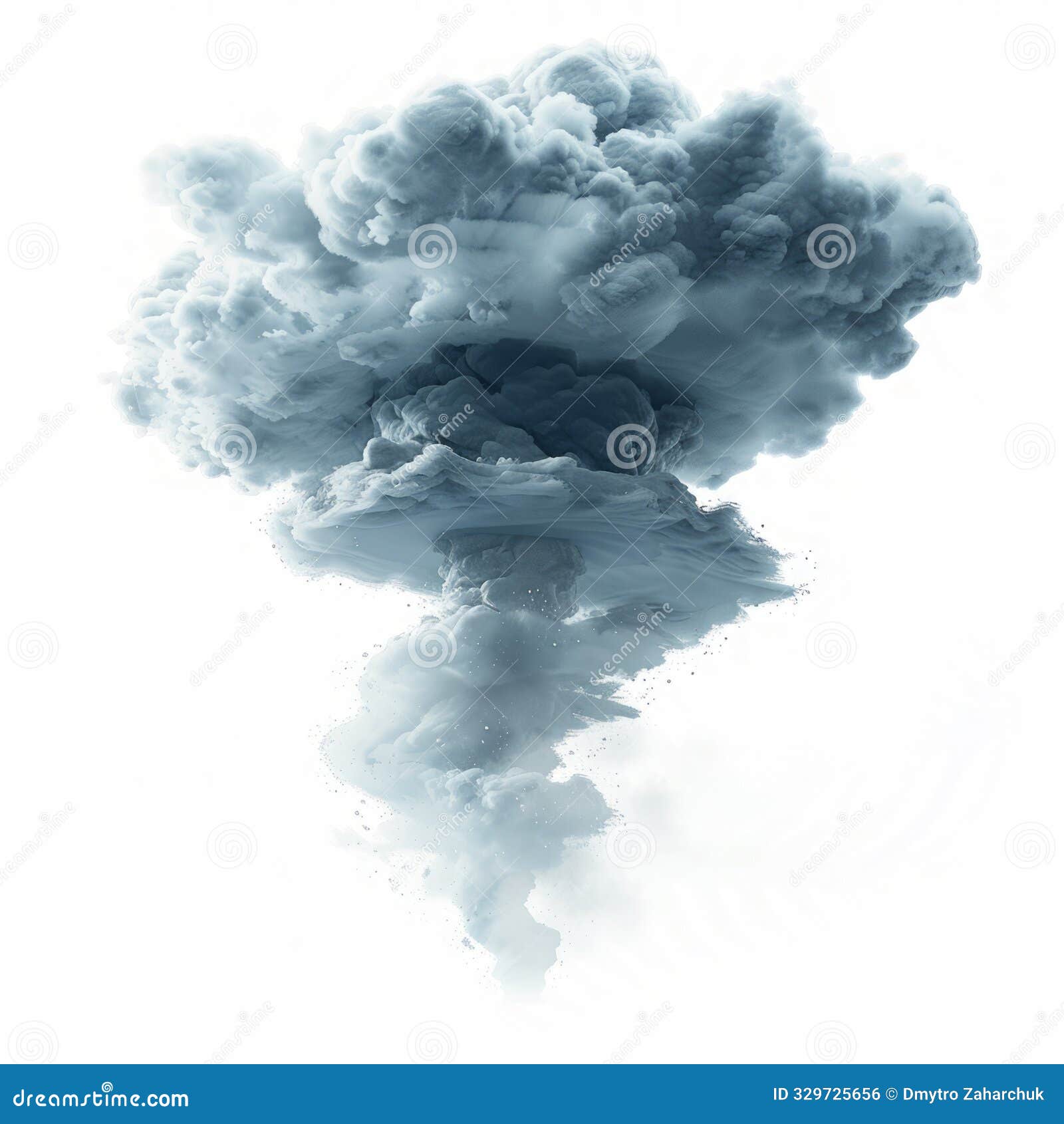 Stages of Tornado Formation: from Clouds To Funnel Clouds. Stock Photo ...