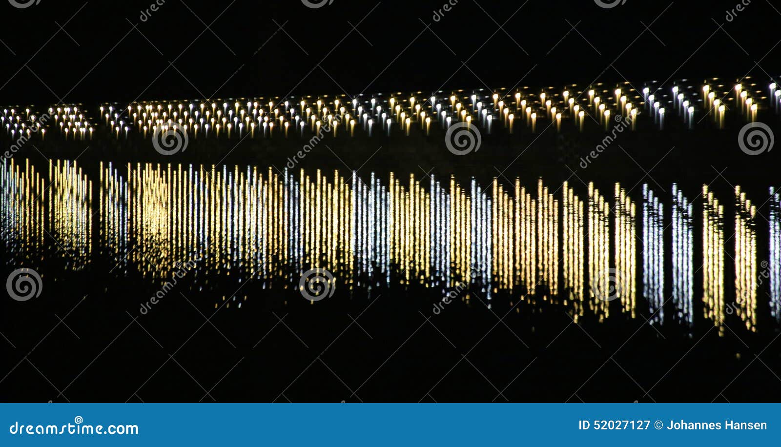 Staggered Lights on River stock image. Image of color - 52027127