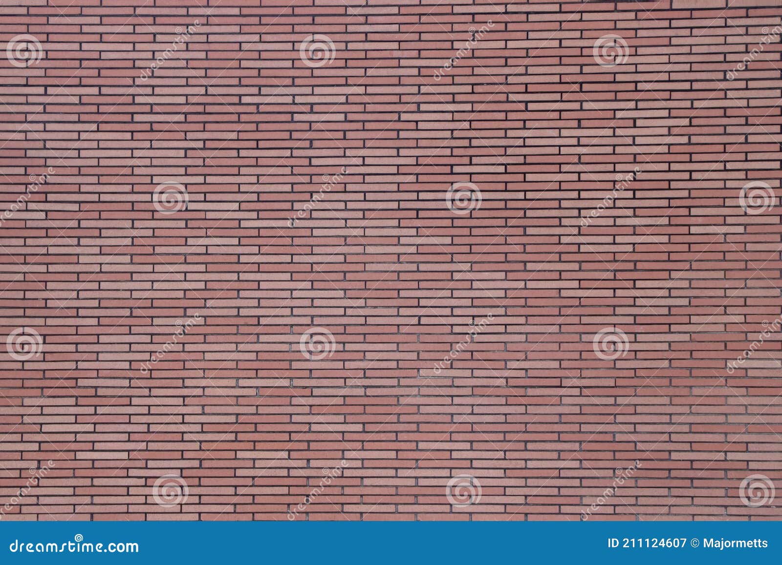 Staggered Running Band Long Red Brick Pattern Stock Image - Image of ...