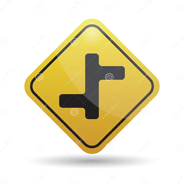 Staggered Sign. Vector Illustration Decorative Design Stock Vector ...