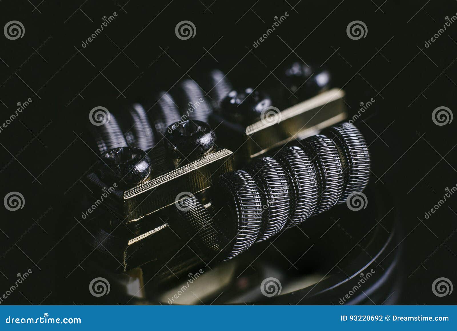 Staggerton Fused Clapton Coil for Vaping Stock Photo - Image of ...
