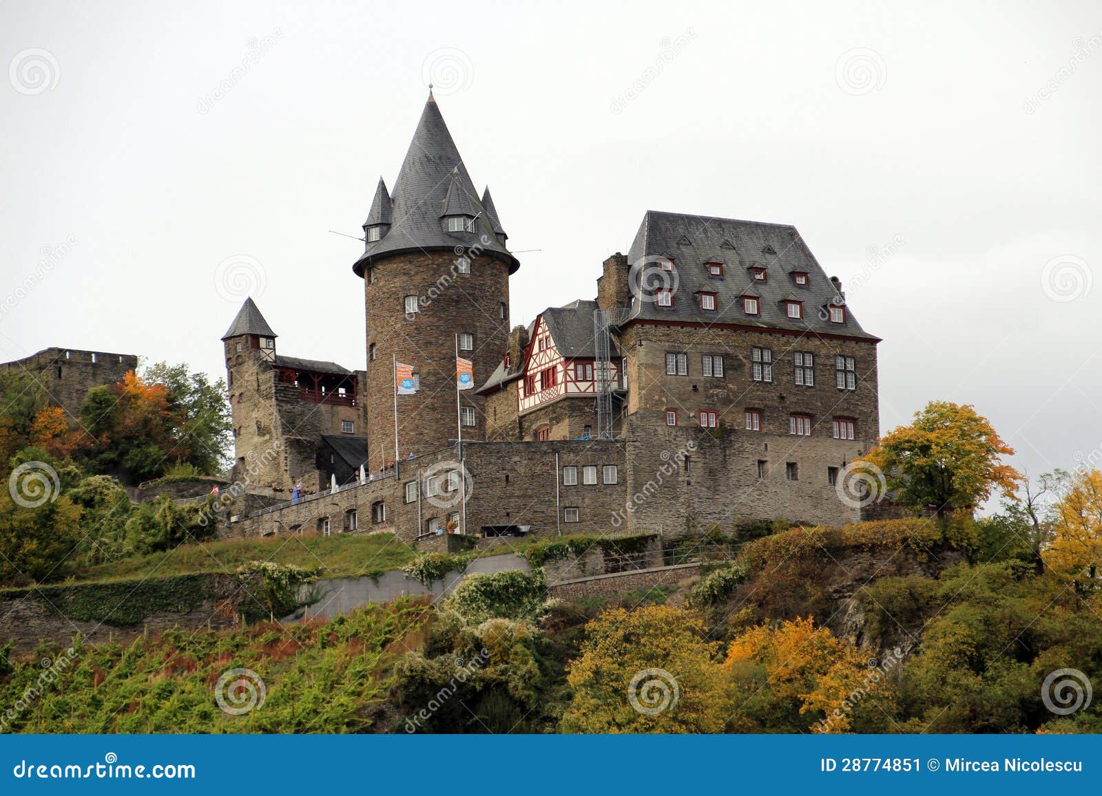 Stahleck Castle stock image. Image of monuments, scenic - 28774851
