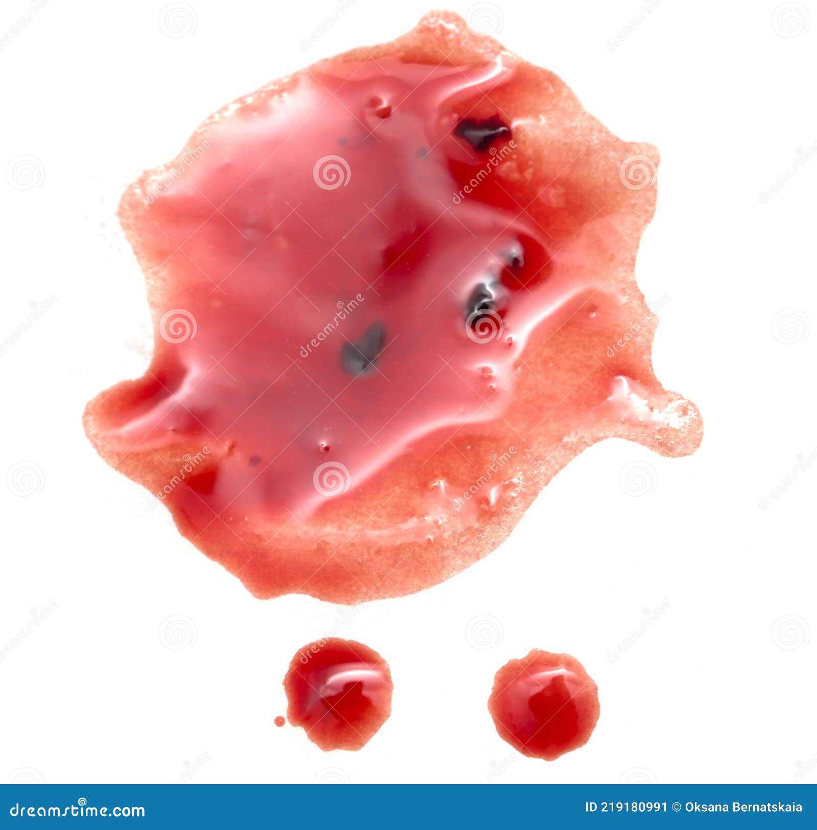 Stain of Blood on a White Background Stock Image - Image of paint, runs ...