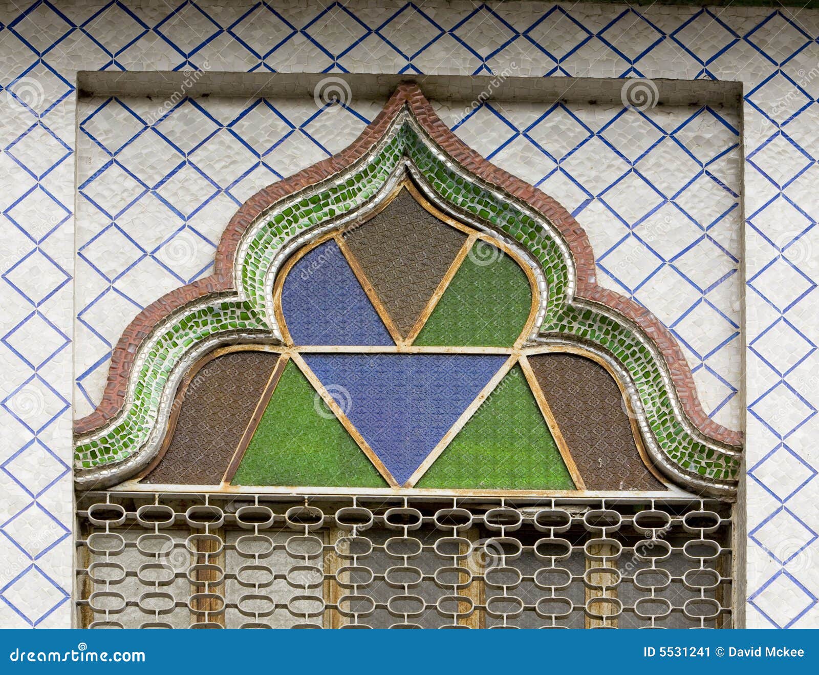 Stain glass Mosque window stock image. Image of religion - 5531241