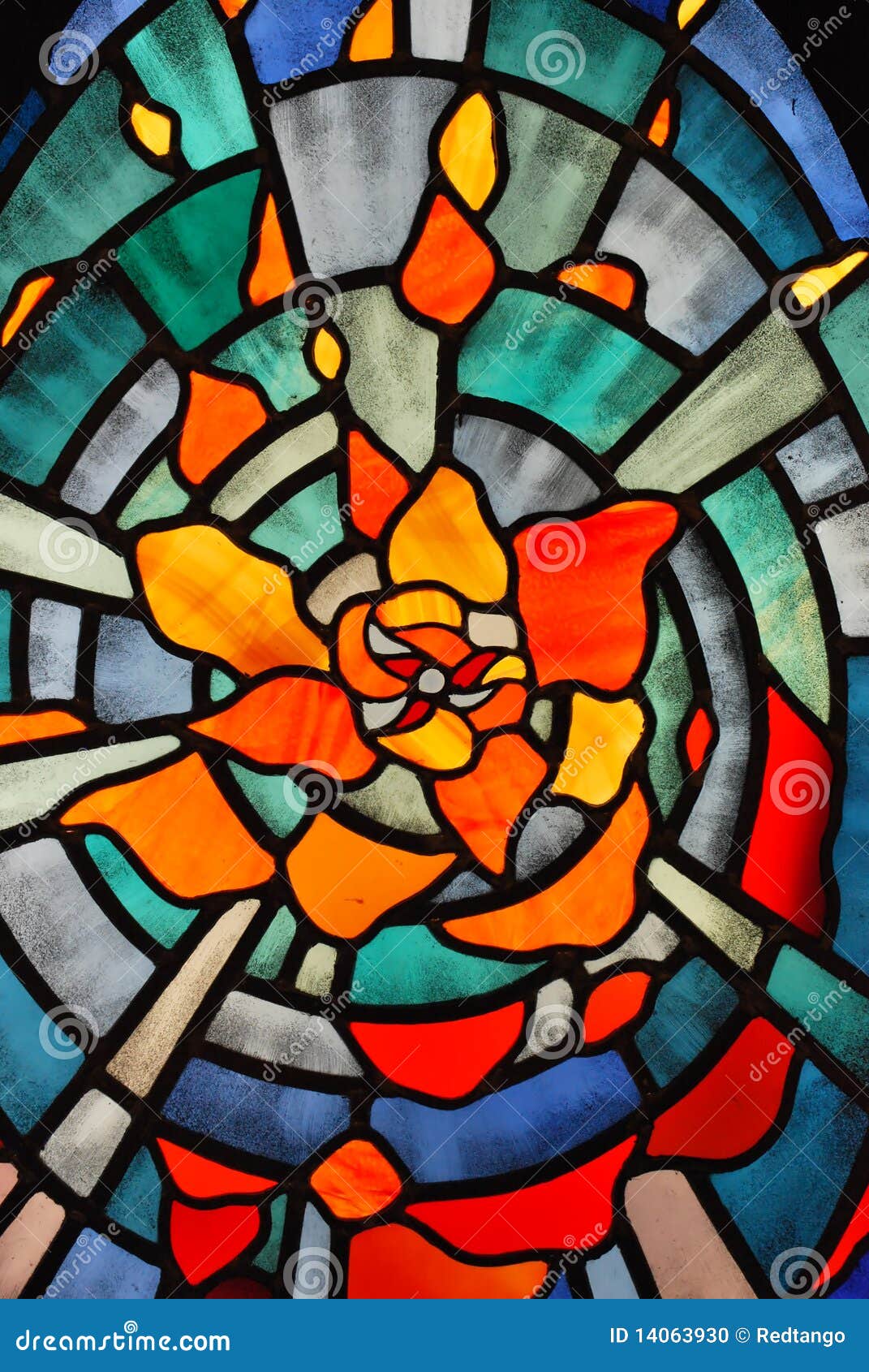 Stain glass pattern stock photo. Image of pretty, colorful - 14063930