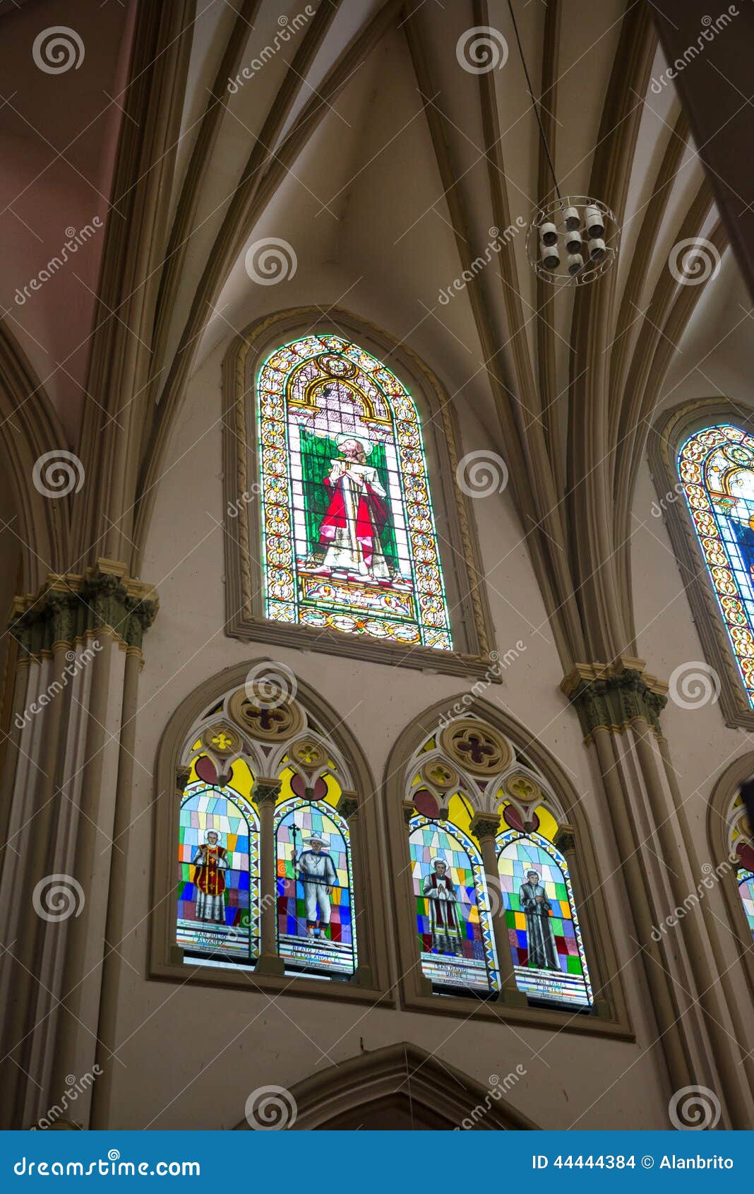Stain Glass Windows of a Cathedral Stock Photo - Image of touristic ...