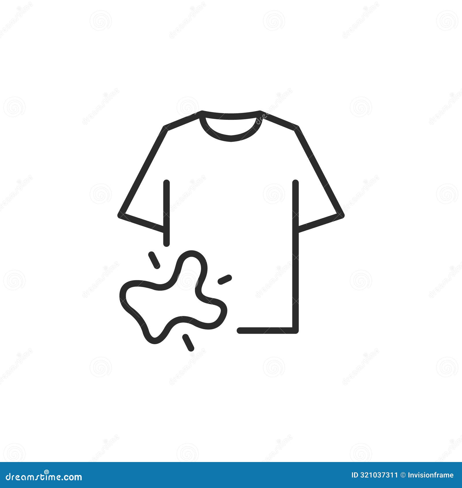 Stain Icon stock vector. Illustration of clothes, care - 321037311