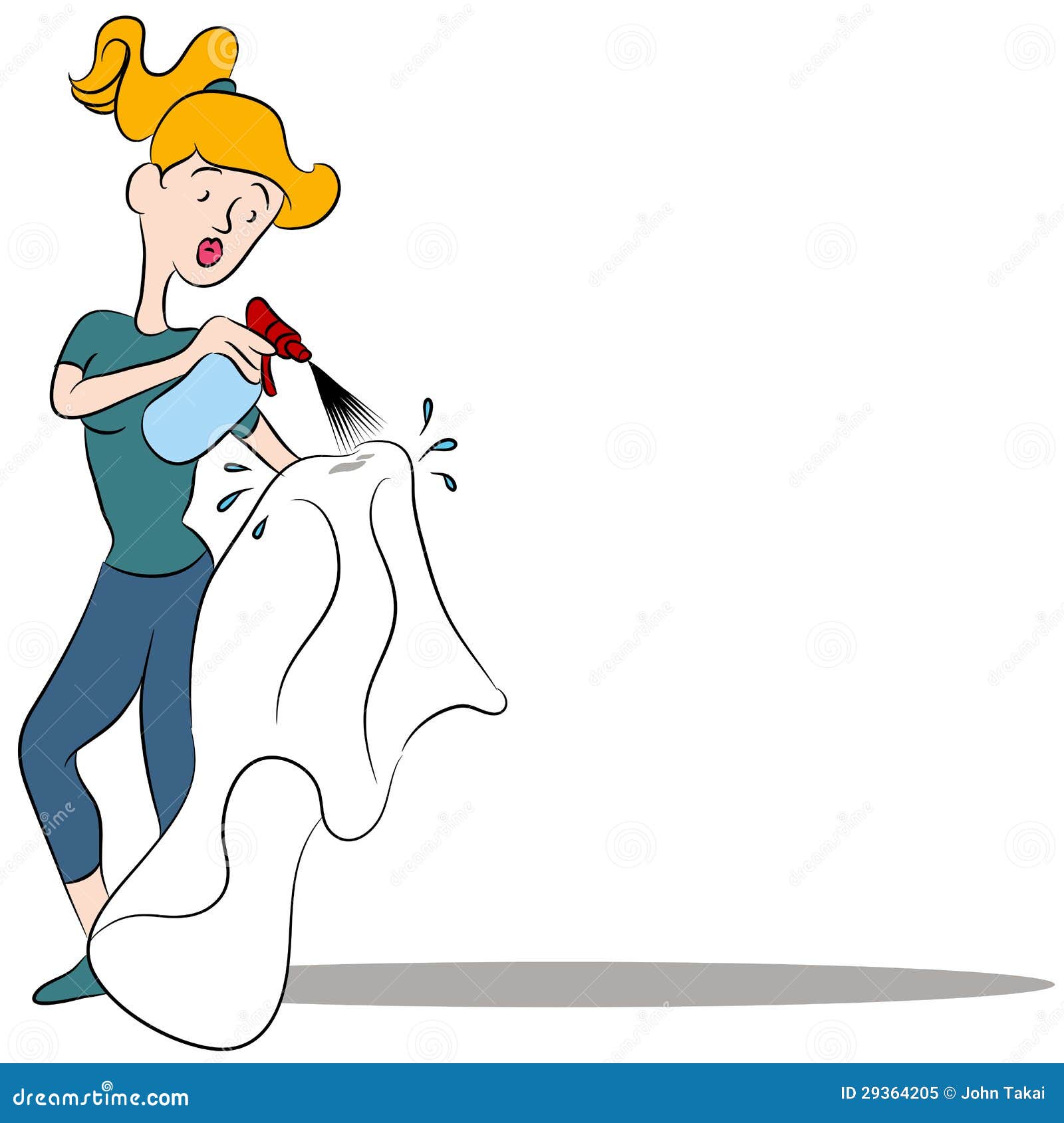 Stain Removal stock vector. Illustration of young, isolated - 29364205