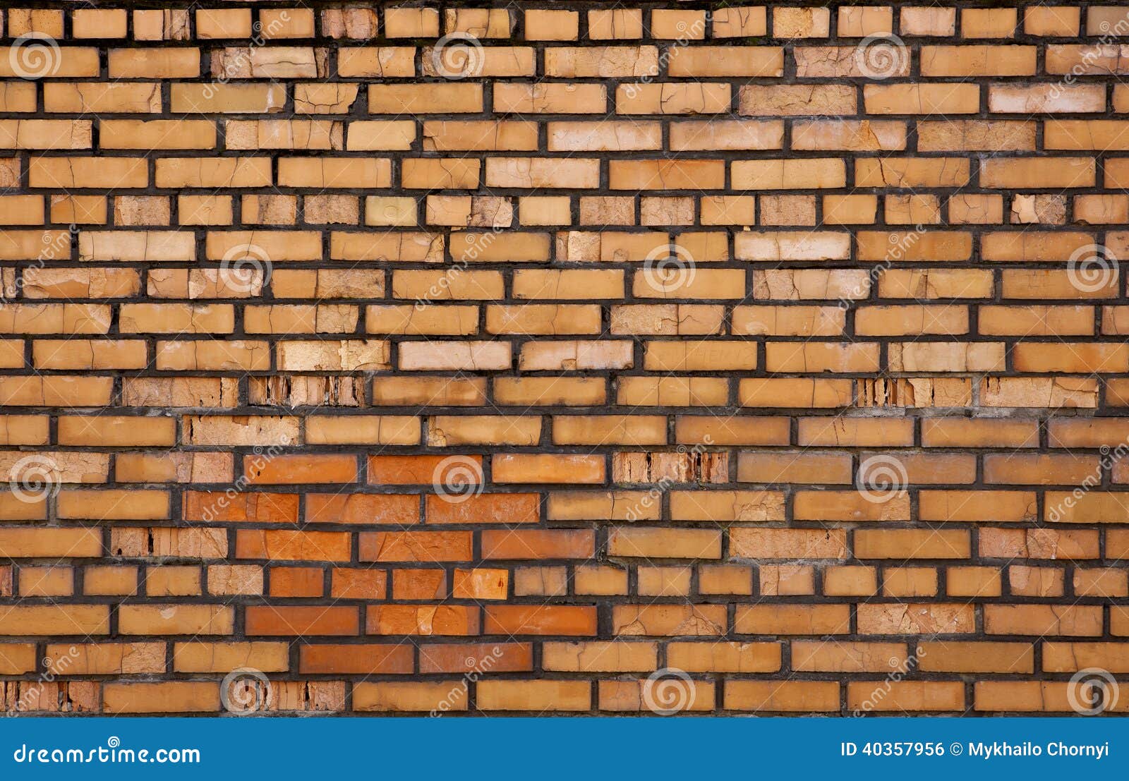 Stained brick wall stock photo. Image of architecture - 40357956