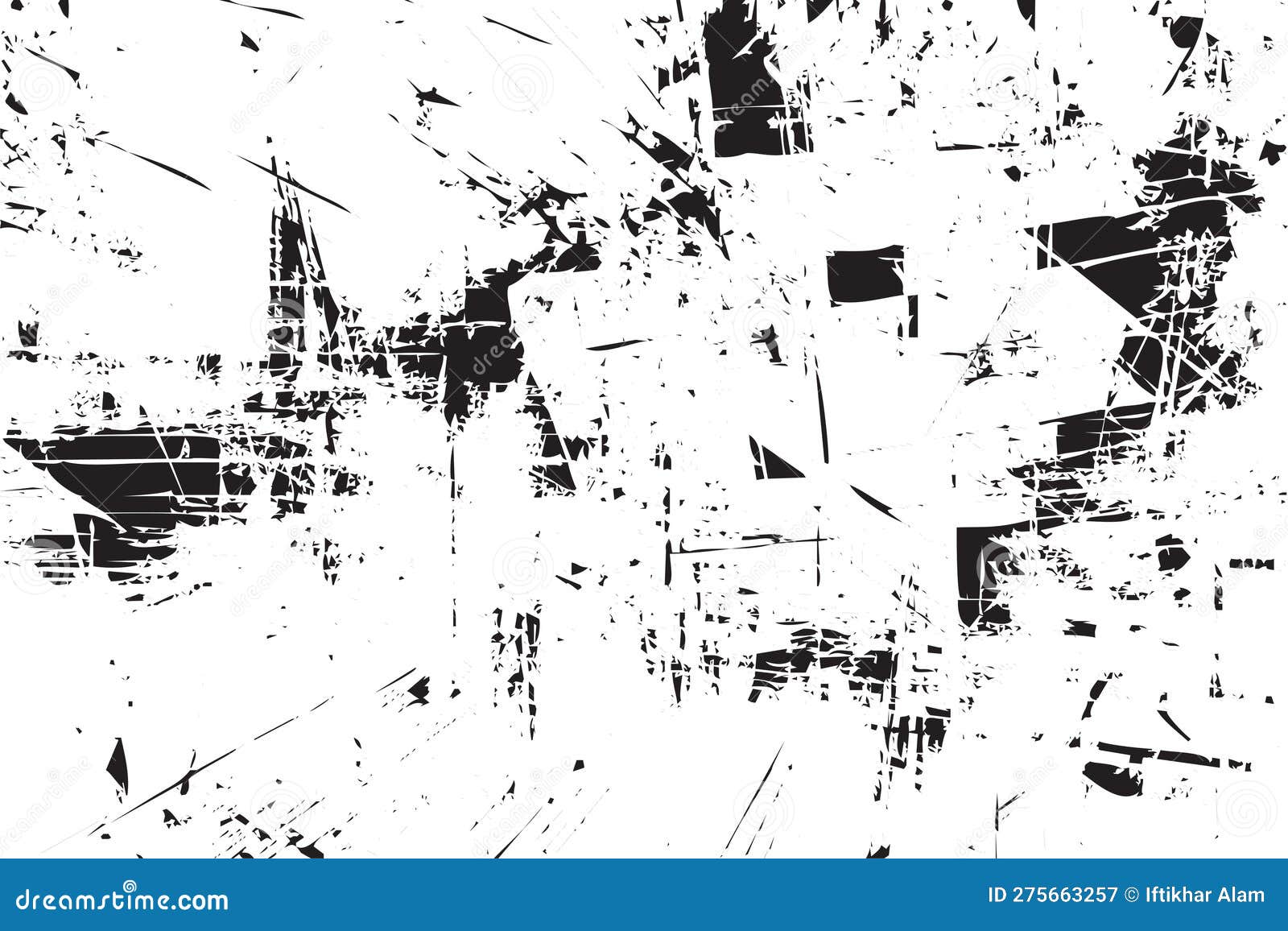 Stained and Cracked Glass Surface Texture Vector. Broken Glass Grunge ...