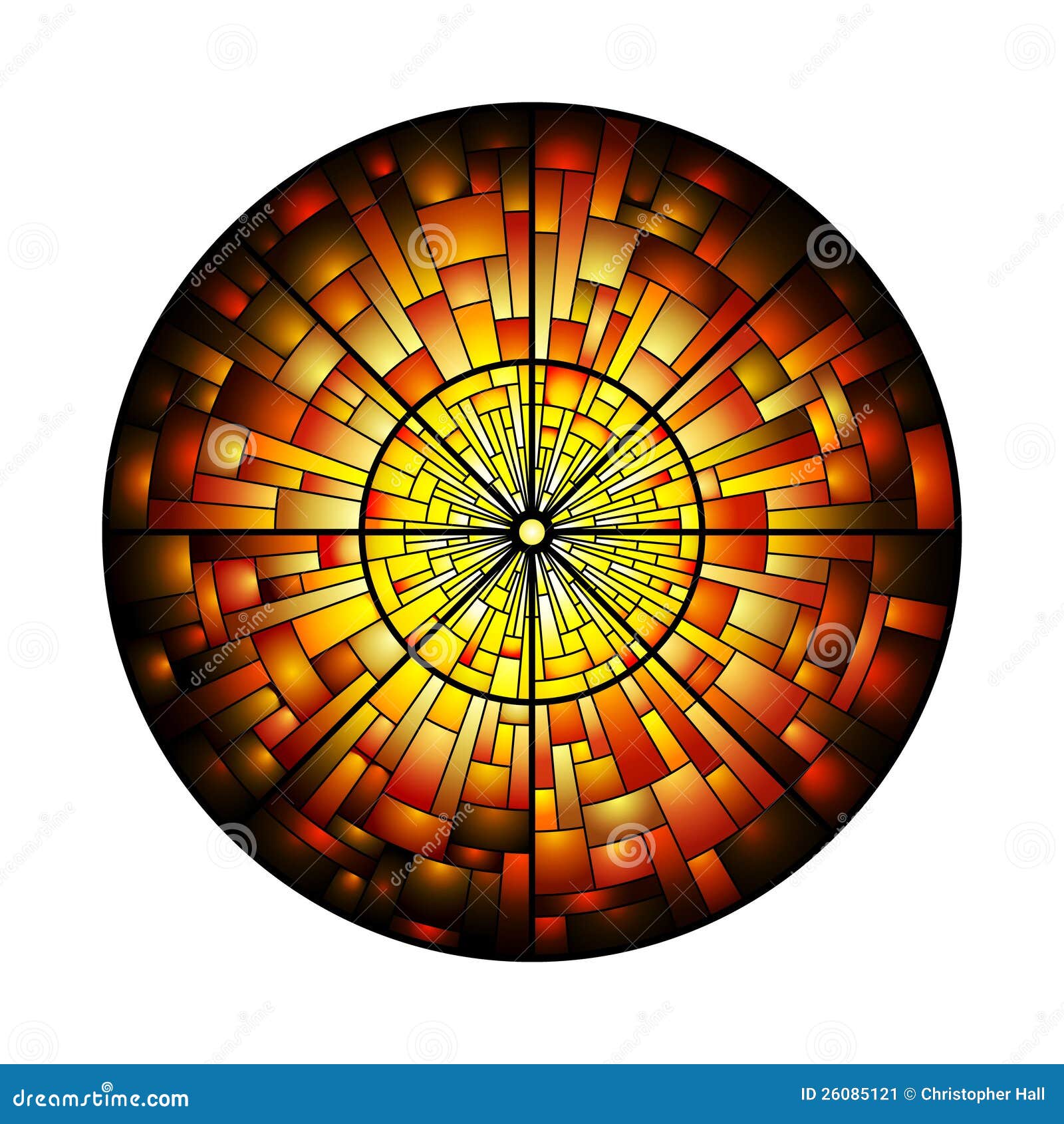 Stained Glass stock vector. Illustration of orange, colorful - 26085121