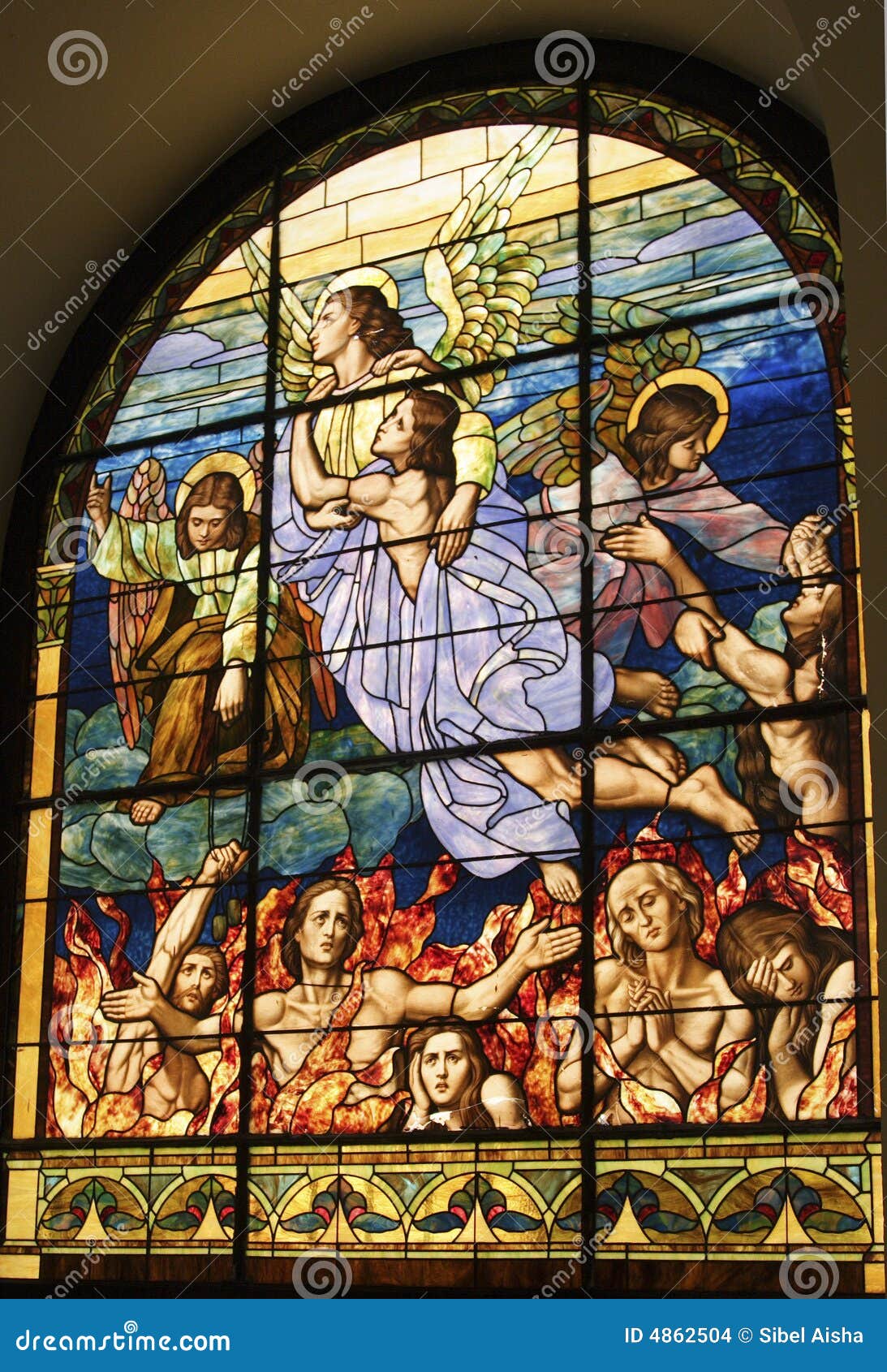 Hell Stained Glass Window De Krijtberg Church Amsterdam Netherlands ...