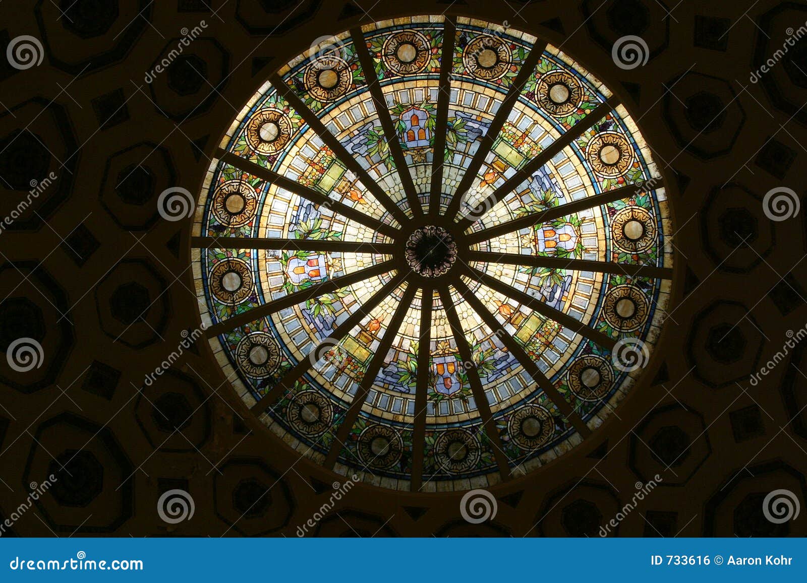Stained Glass Circle 1 stock photo. Image of colorful, ornamental - 733616