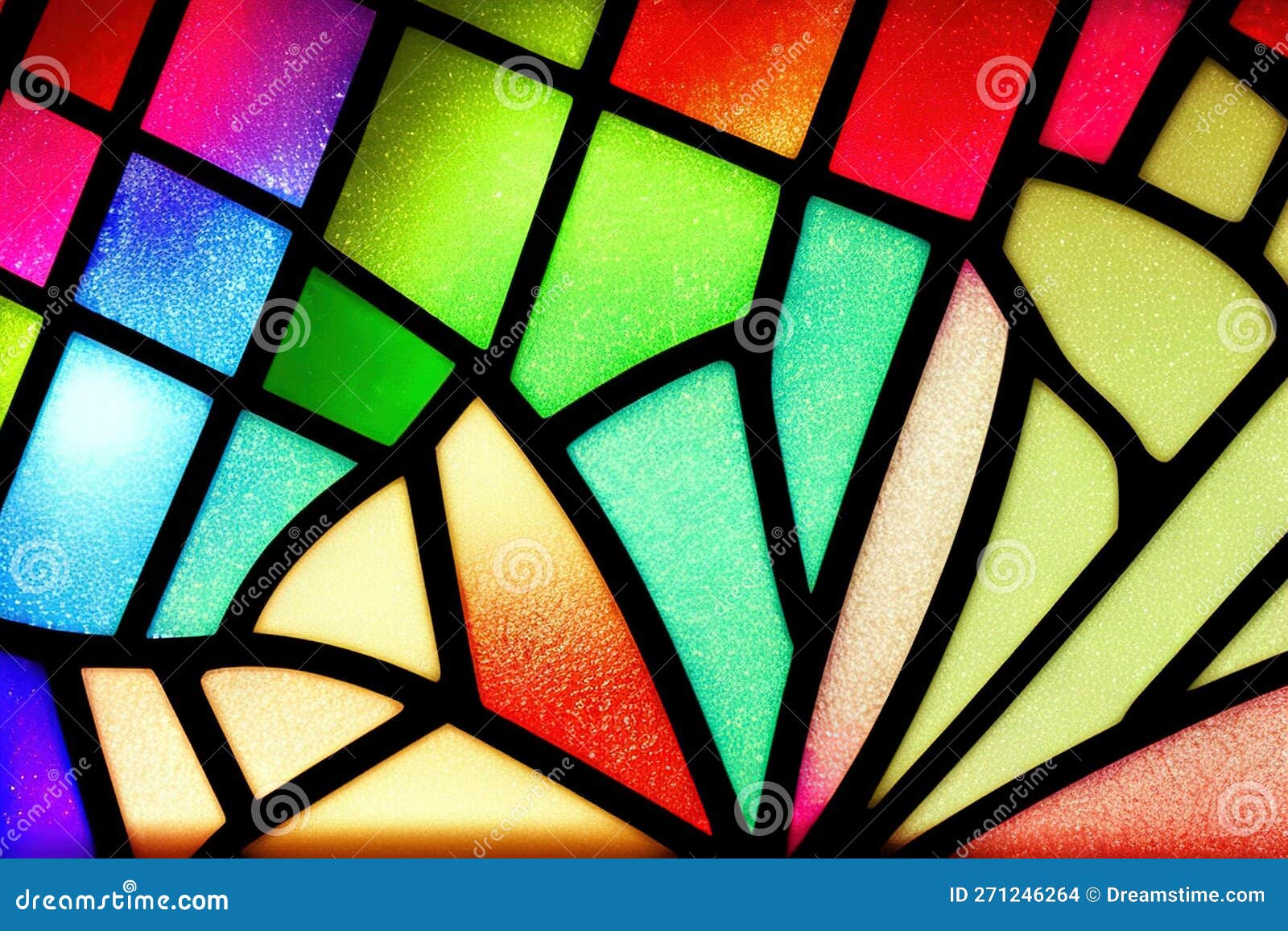 Stained-glass Colorful Window Pattern Stock Photo - Image of colors ...
