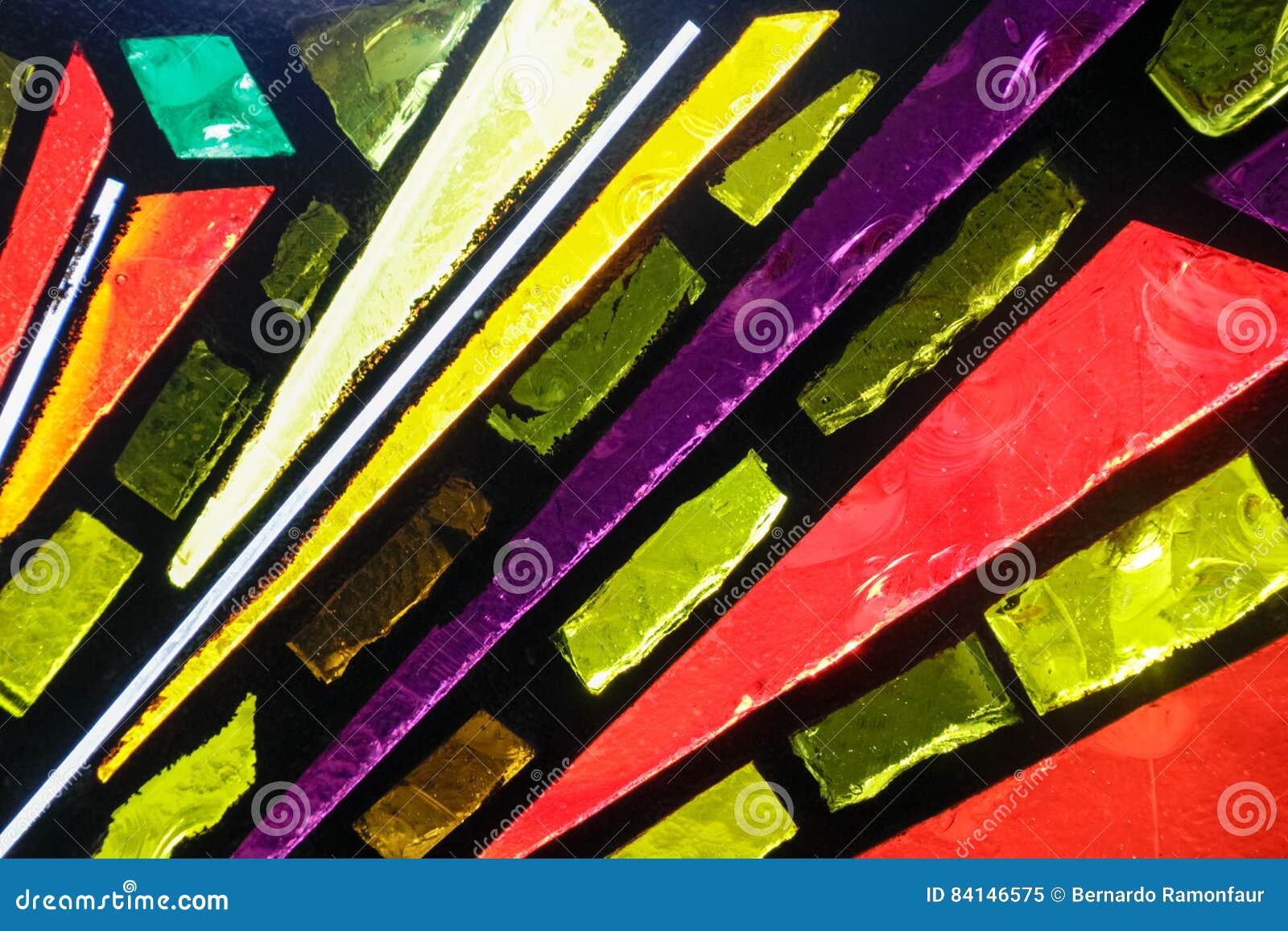 Stained Glass Colorful Window Texture Stock Image - Image of window ...
