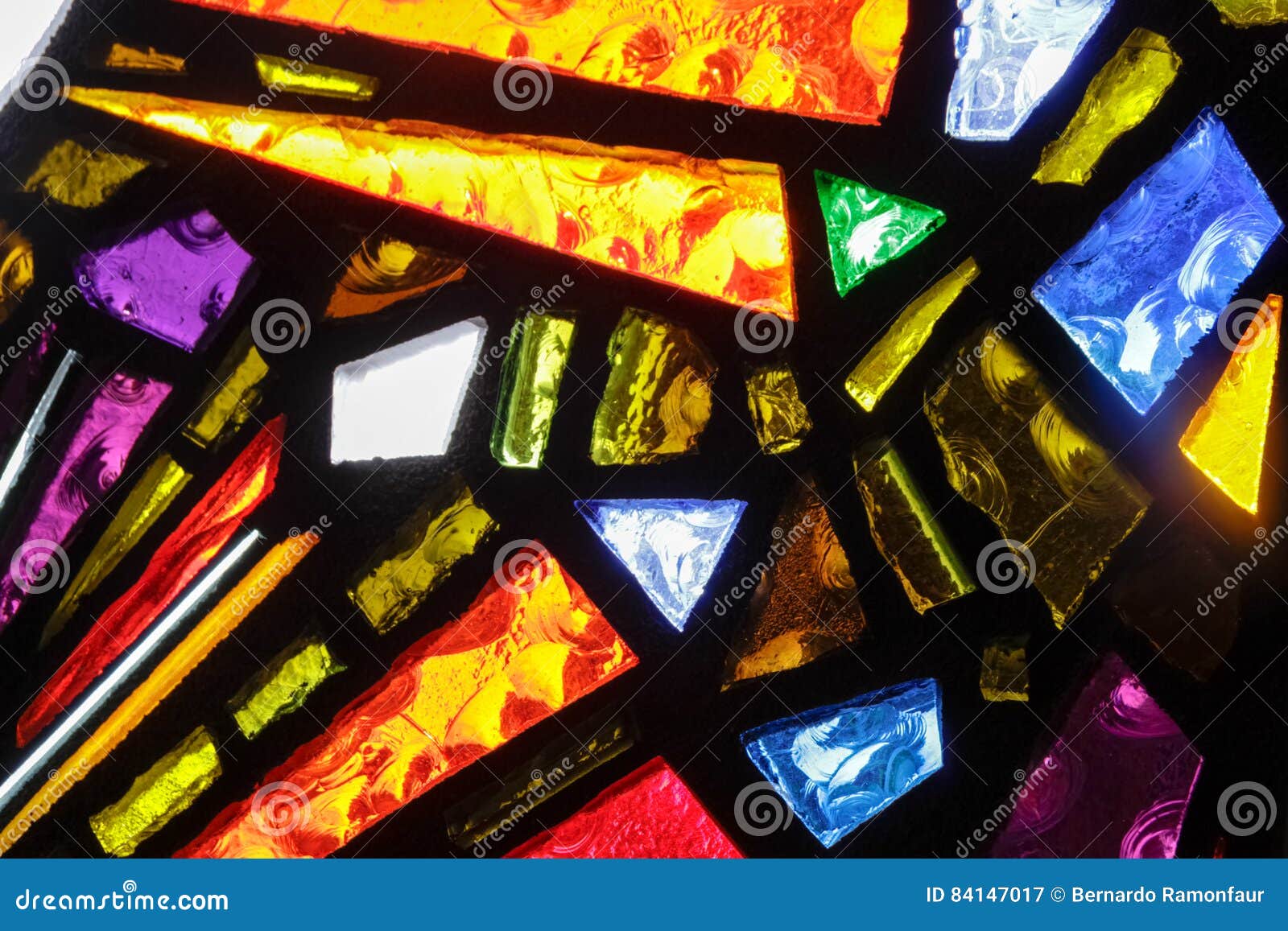 Stained Glass Colorful Window Texture Stock Image - Image of material ...