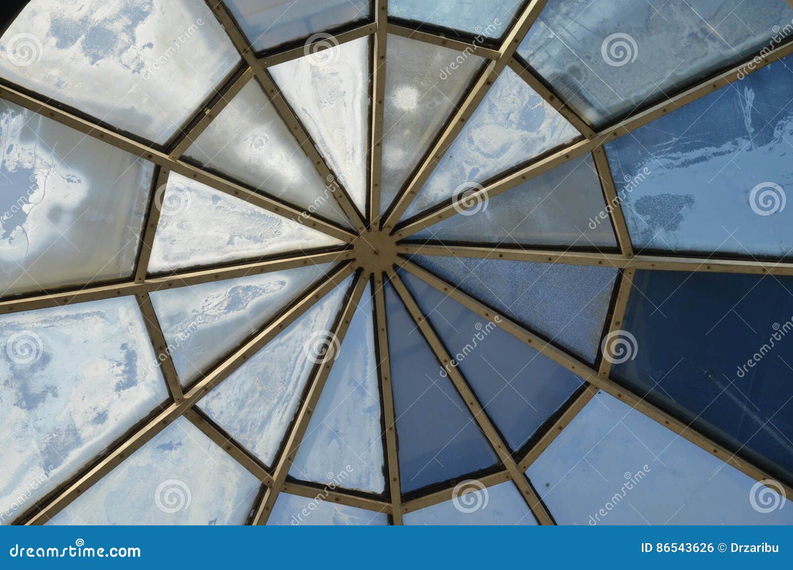 Stained glass in the dome stock photo. Image of heavy - 86543626