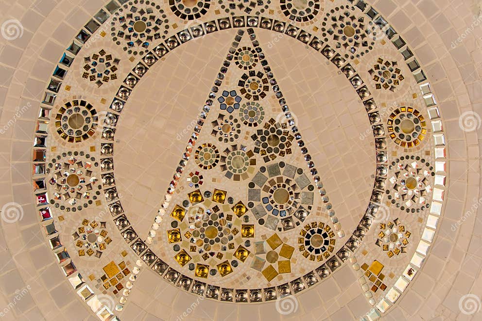 Stained Glass Floor in Thai Temple , Pattern , Abstract Stock Image ...