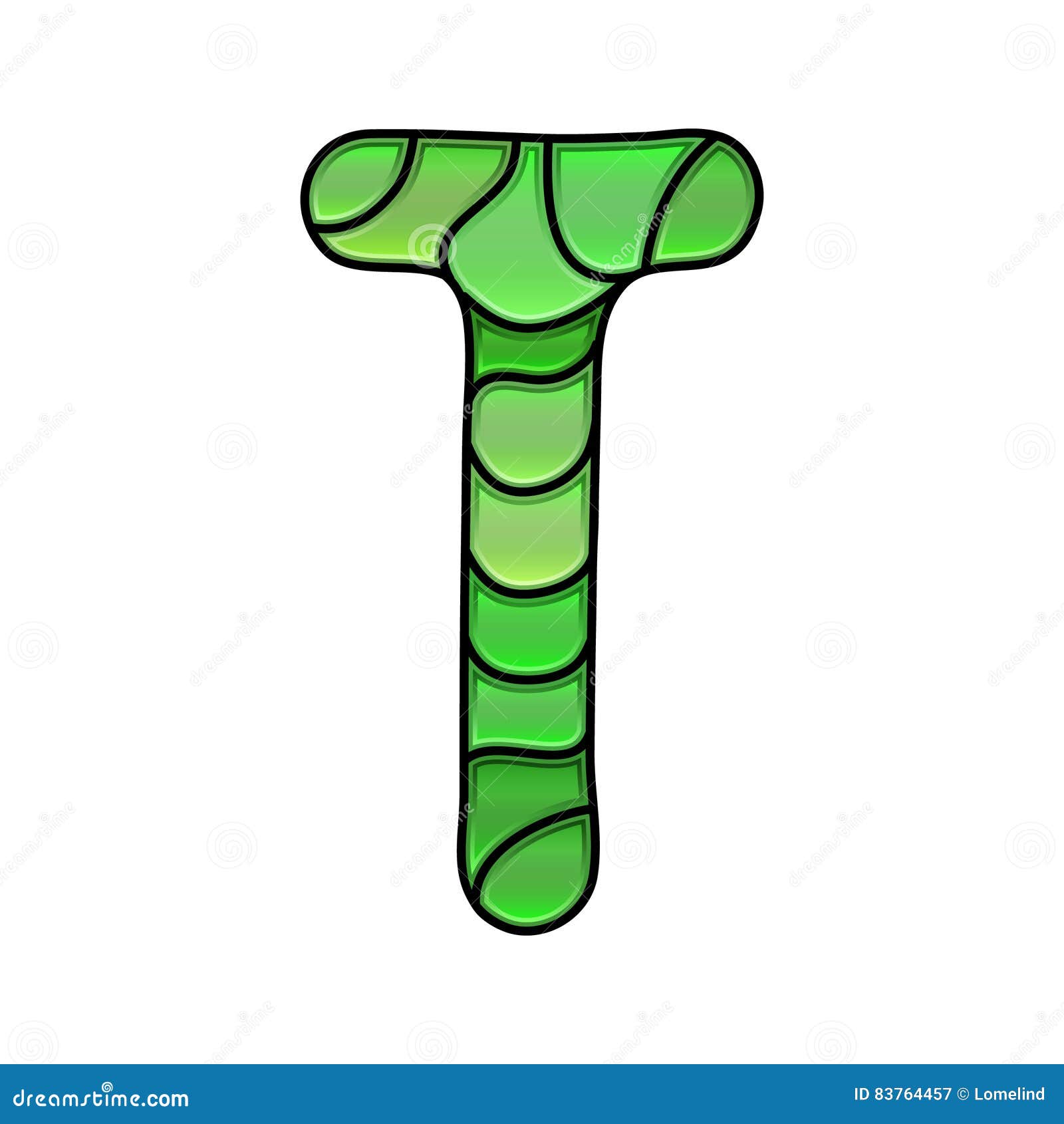 Stained Glass Font, Letter T Stock Illustration - Illustration of ...