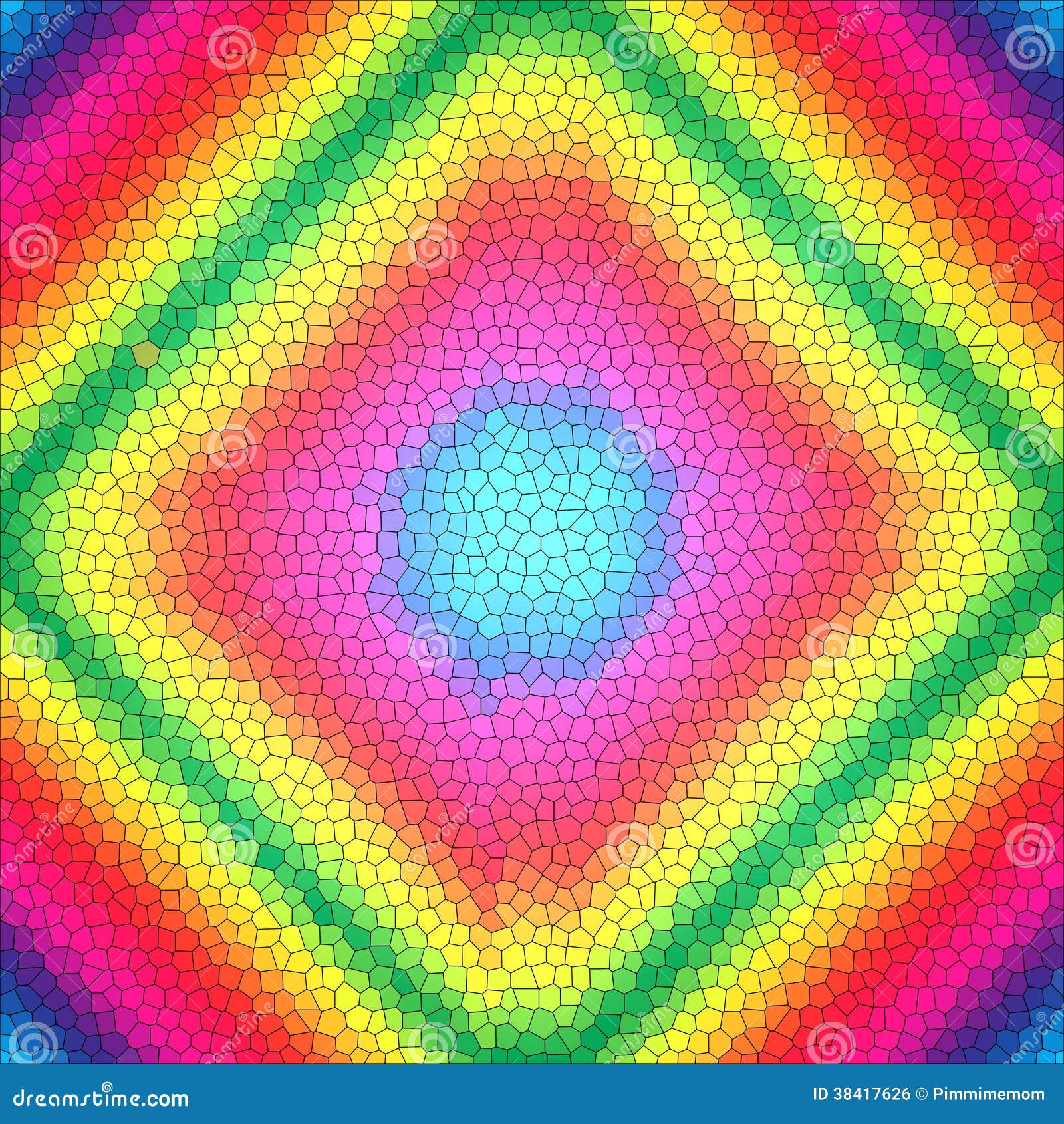 Stained Glass Gradient Pattern Stock Illustration - Illustration of ...