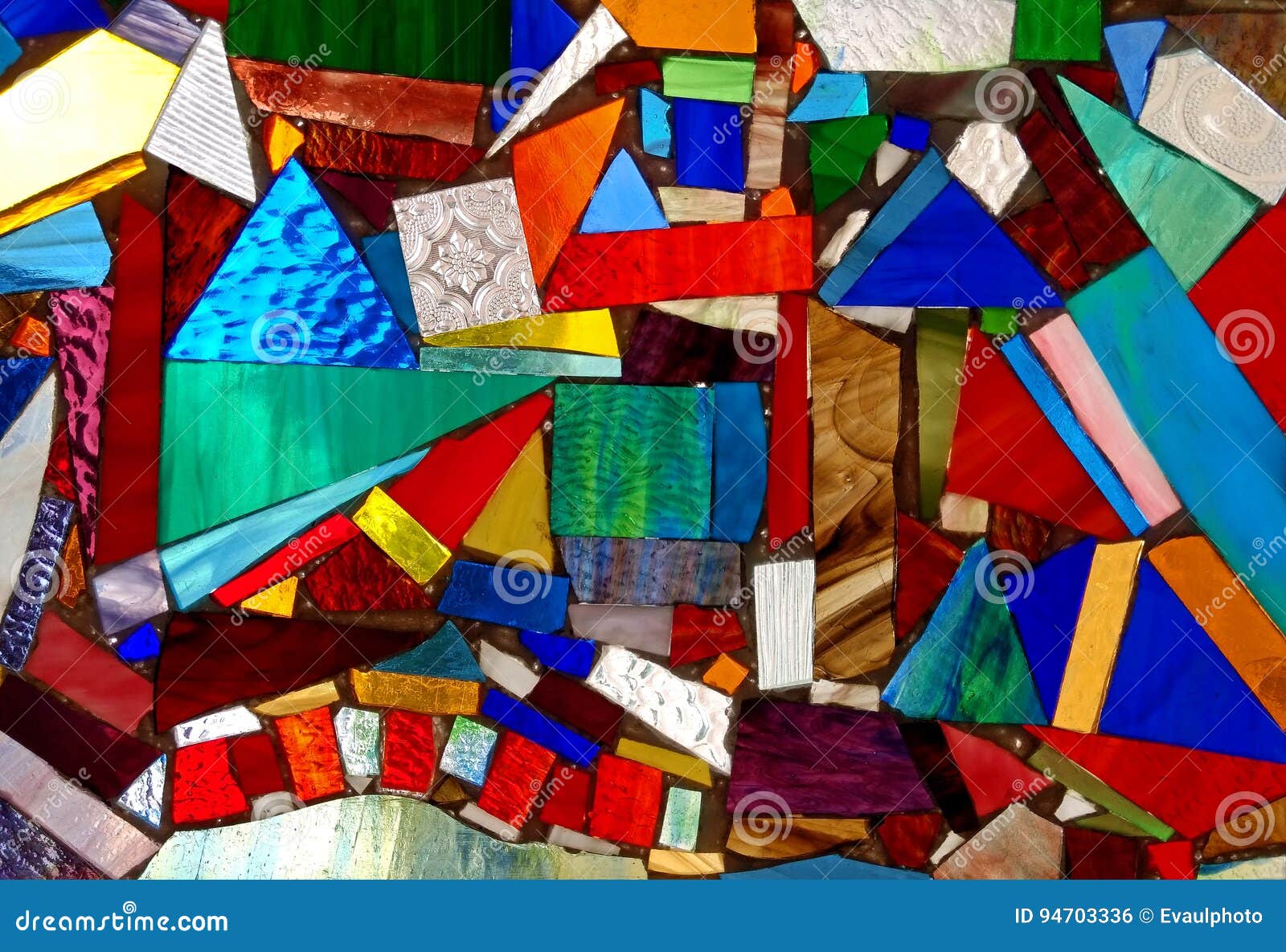 Stained glass horizontal stock photo. Image of random - 94703336