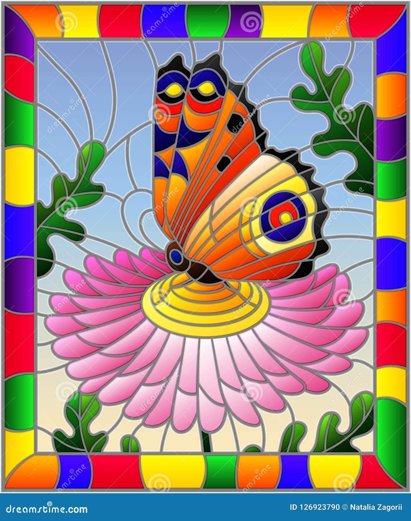 Rectangular Frame Of Paintings With Animal Skin Design Cartoon Vector ...