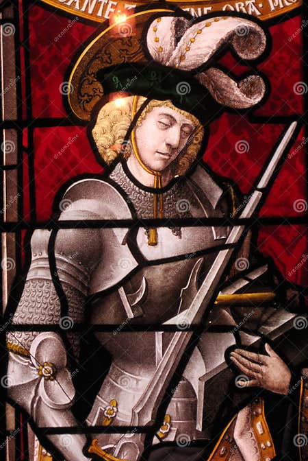 Stained Glass Knight stock photo. Image of colors, medieval - 20677742