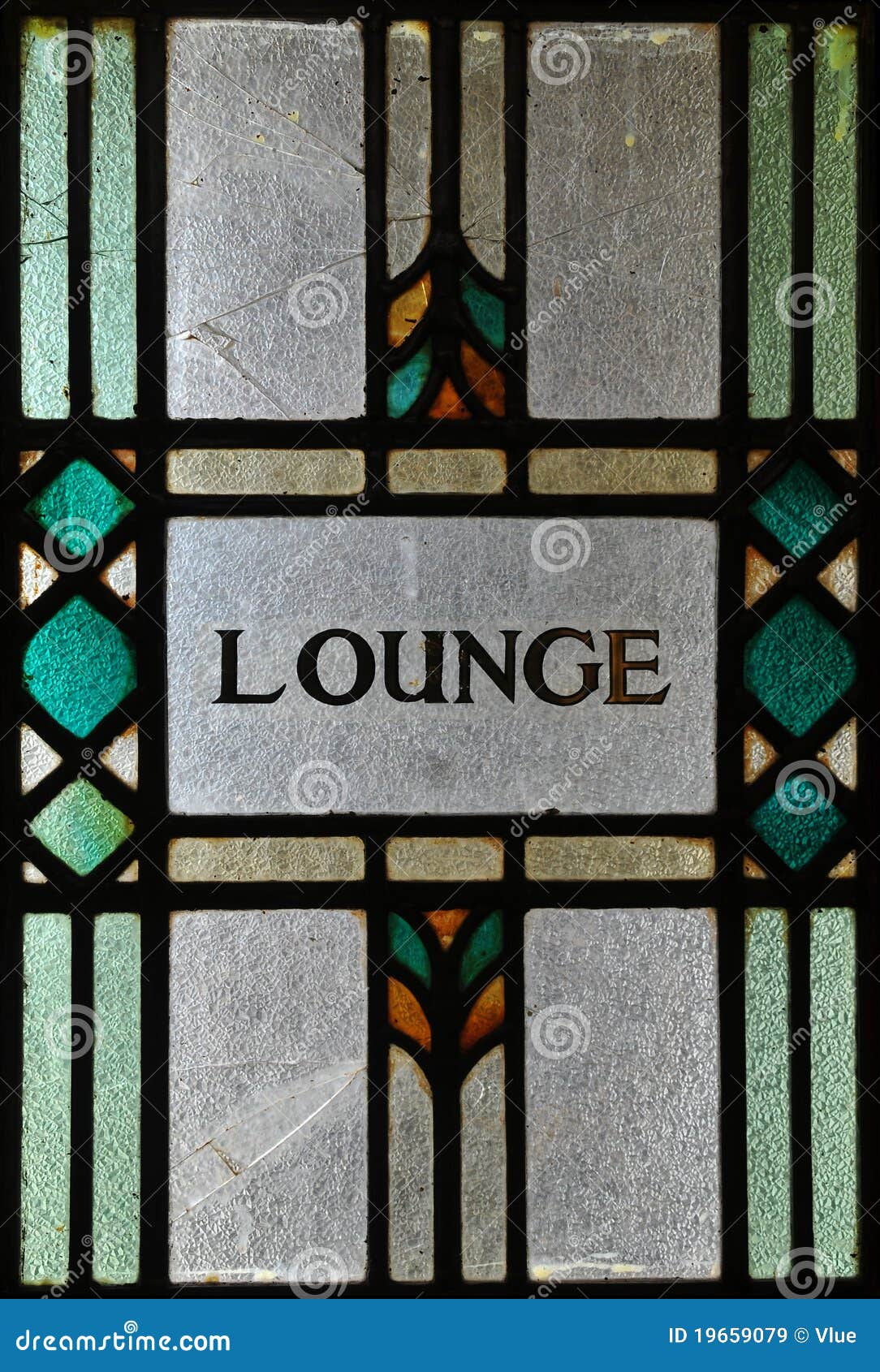 Stained Glass Lounge Sign stock image. Image of house - 19659079