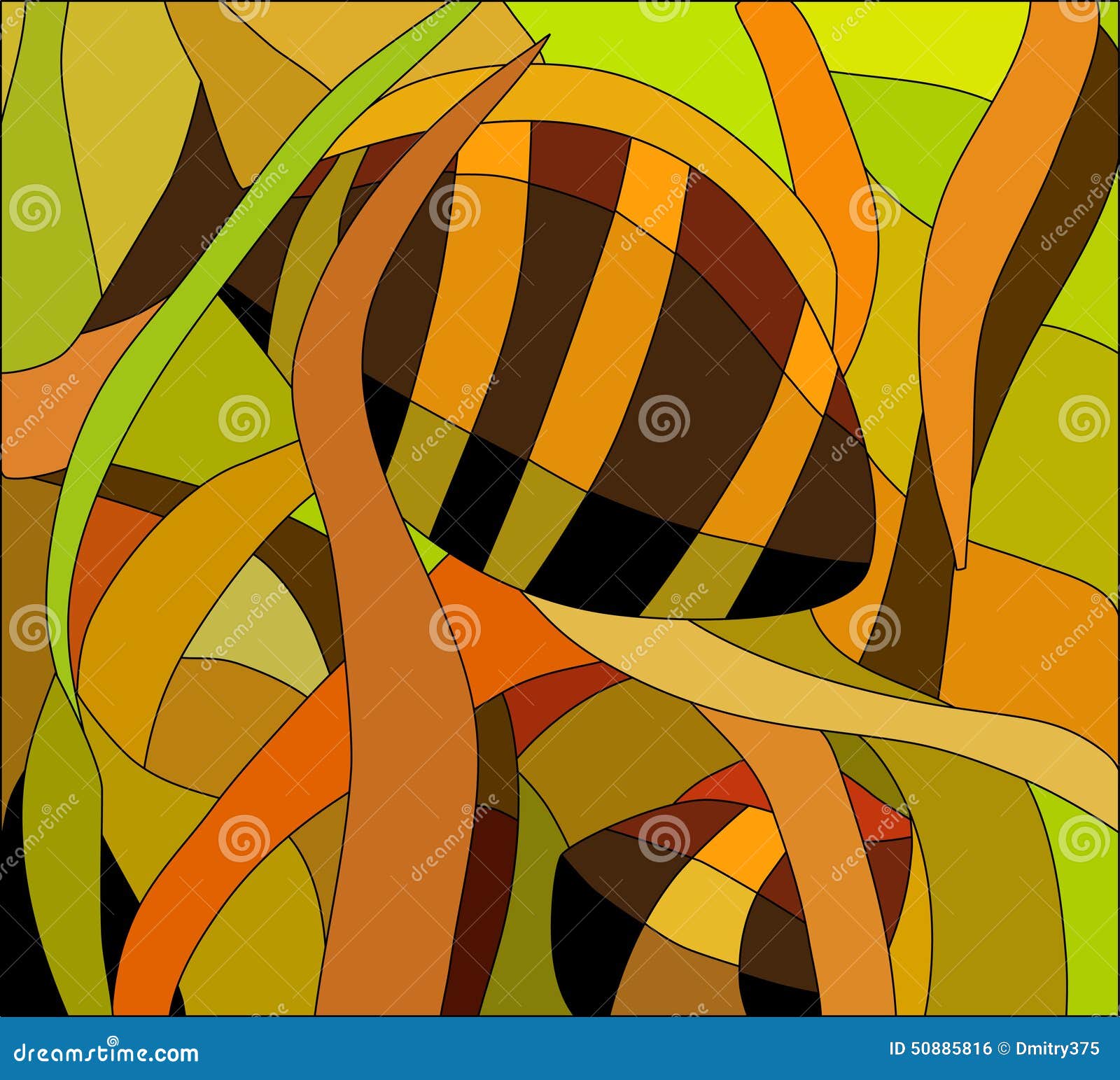 Stylized Stained Glass Cartoon Vector | CartoonDealer.com #62566511