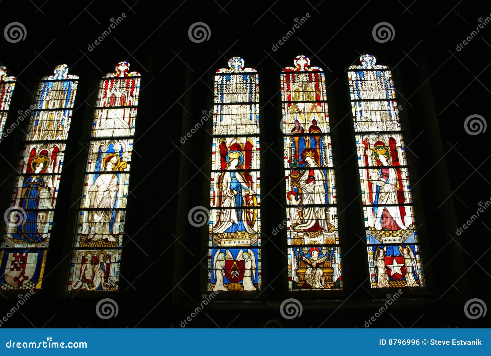 Stained Glass, Religious Scenes Stock Photo - Image of artwork ...