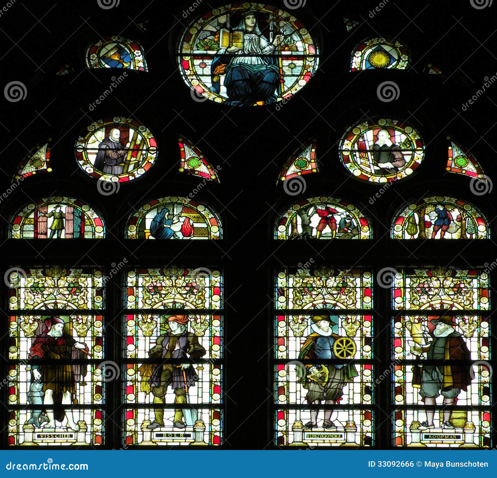 Stained Glass in the Rijksmuseum Editorial Photo - Image of lost, love ...