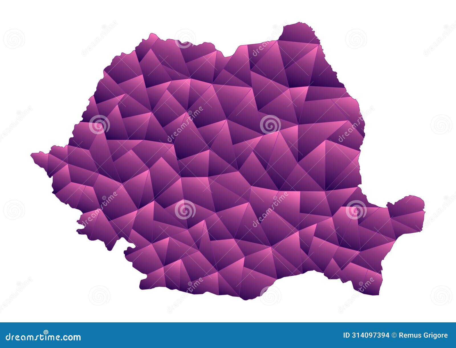 Stained Glass Romanian Map- Cdr Format Stock Vector - Illustration of ...