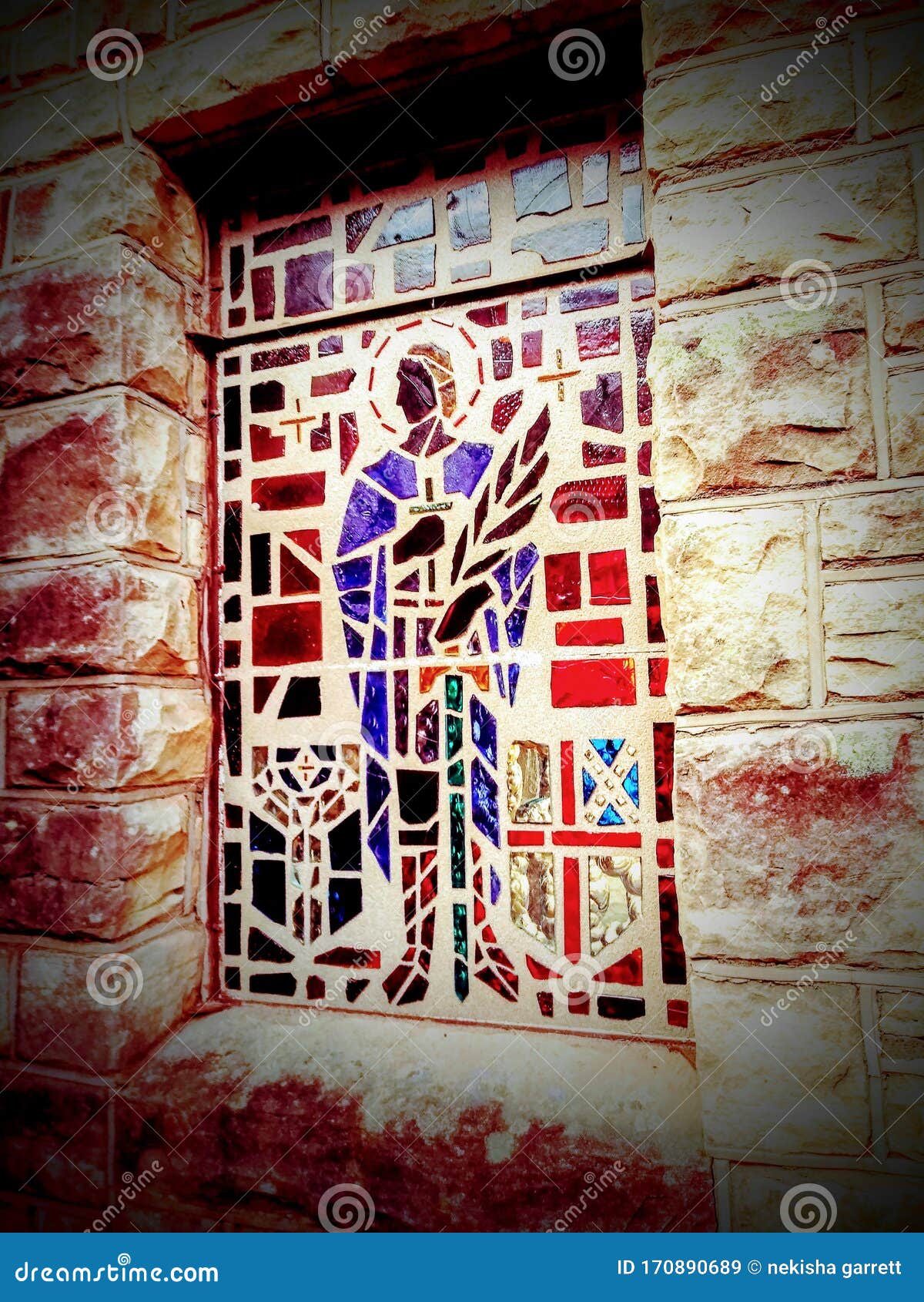 Stained glass of saint stock image. Image of christ - 170890689