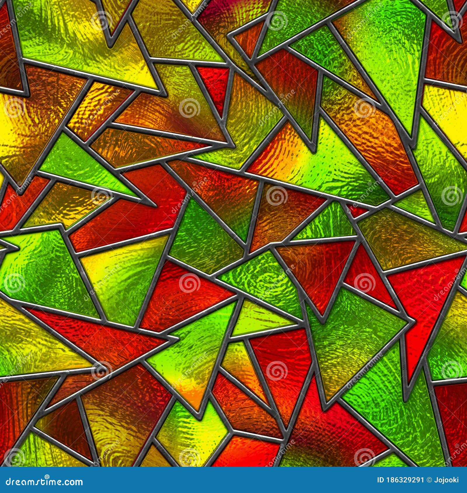 Stained Glass Seamless Texture with Geometric Pattern for Window ...