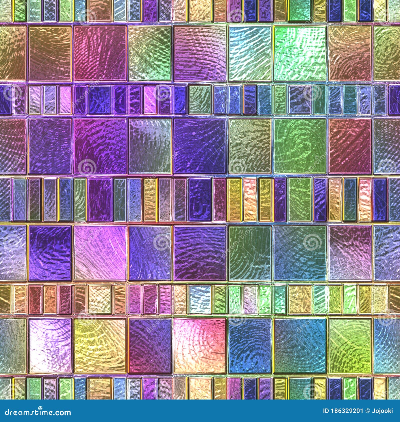 Stained Glass Seamless Texture with Geometric Pattern for Window ...